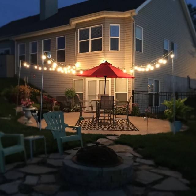 Brightech AmbiencePro Incandescent String Lights 11Watt S14, 48 Ft ...