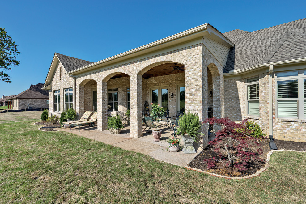 Nottingham Tudor Brick & Tennessee Fieldstone Rock Home - Tennessee ...