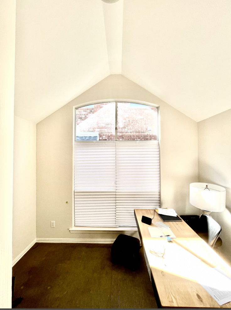 How to install a cellular shade in a larger eyebrow arch top window ...