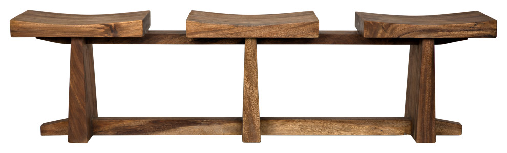 Sango Bench, Munggur Wood - Transitional - Accent And Storage Benches ...