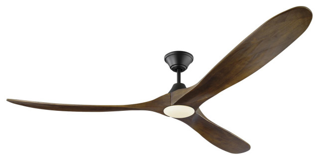 Maverick LED 70" Ceiling Fan in Matte Black - Contemporary - Ceiling ...