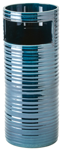 Cut Out Vase, Dark Blue, Medium - Contemporary - Vases - by GLOBAL ...