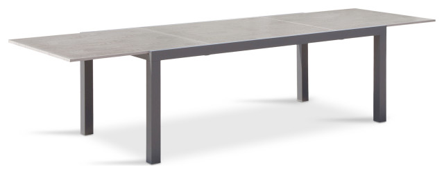 Spread Concrete Extendable Dining Table - Industrial - Outdoor Dining ...
