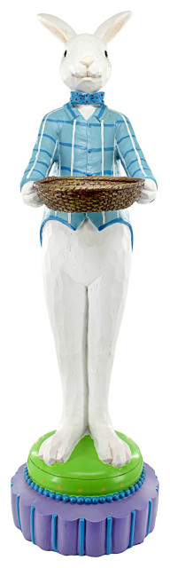 Mr Eggsy Rabbit Butler - Eclectic - Garden Statues And Yard Art - by ...