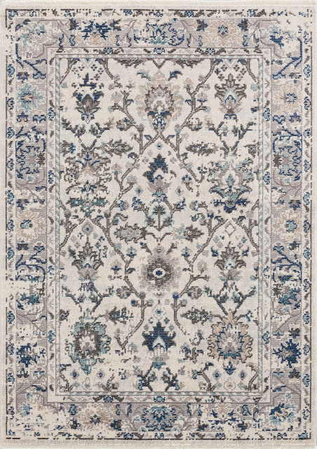 Kaleen Soren Collection Light Silver Area Rug 9'x12'6" - Contemporary ...