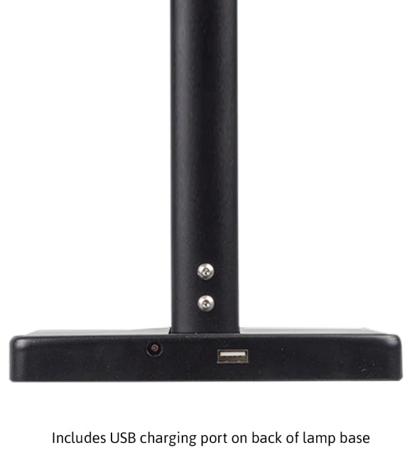 Varilum 30w LED Black Full Spectrum Daylight Desk Lamp , Dimmable and ...