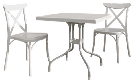 Xenia 3-Piece Bistro Set - Transitional - Outdoor Pub And Bistro Sets ...