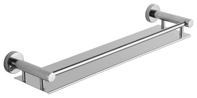 Wall Mounted Polished Chrome Bathroom Shelf - Contemporary - Bathroom ...