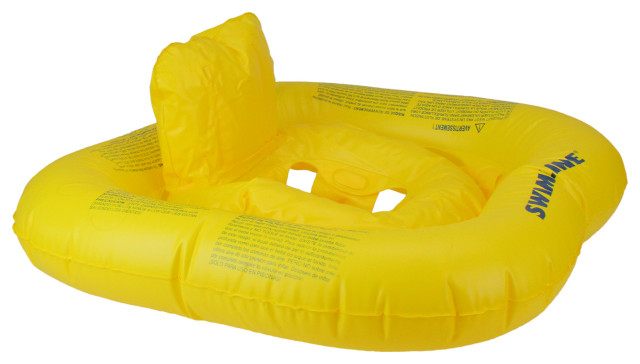 22" Inflatable Yellow Baby Buoy Swimming Pool Float - Modern - Pool ...
