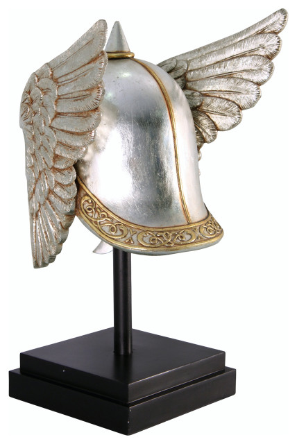 Valkyrie Helmet Statue With Museum Mount - Traditional - Decorative ...