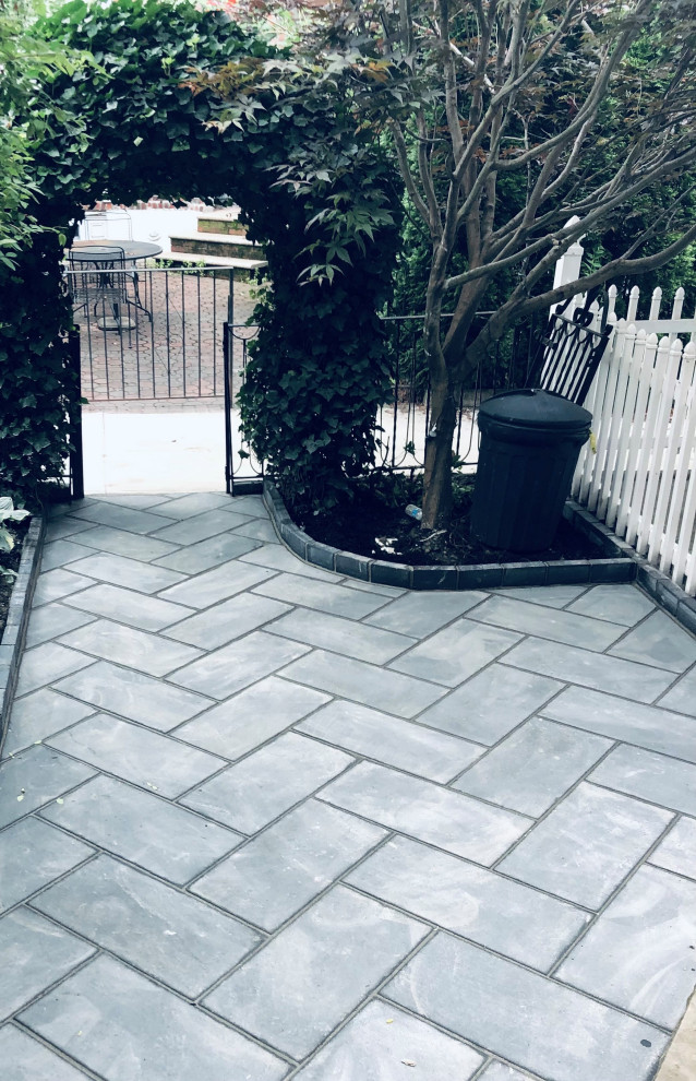 Cleaning dried Grout from Bluestone Patio tiles