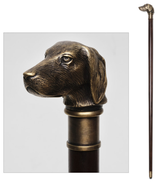 Dog Walking Stick - Contemporary - Decorative Objects And Figurines ...