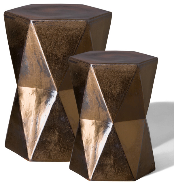 18" Matrix Hex Stool - Contemporary - Accent And Garden Stools - by ...