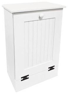 Wooden Trash Bin - Traditional - Trash Cans - by Sawdust City, LLC