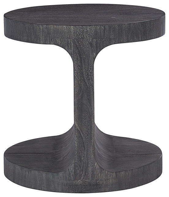 Bernhardt Berkely Side Table, 24"W x 24"D x 24"H - Rustic - Side Tables ...