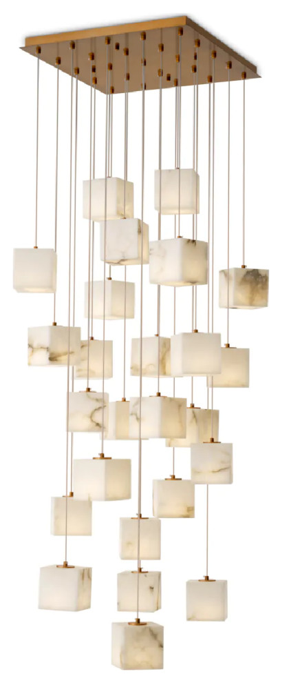 Alabaster Blocks Chandelier, Eichholtz Duboce - Transitional ...
