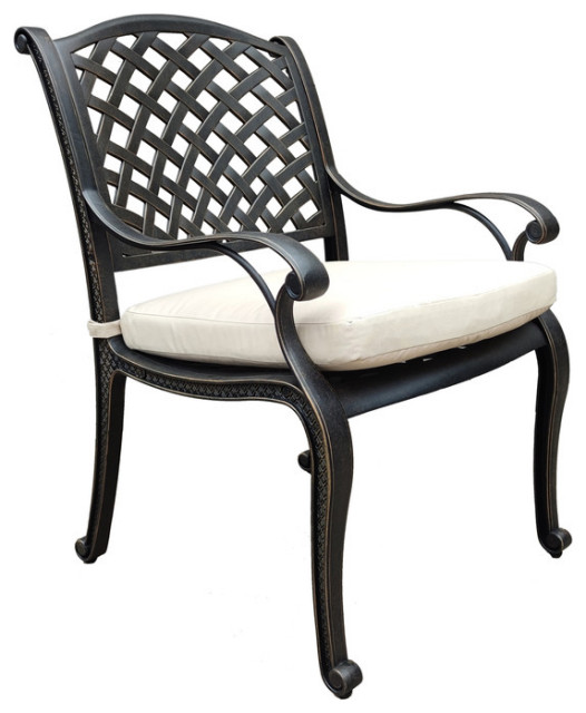 Hamlet Dining Arm Chair With Cushion - Traditional - Outdoor Dining ...