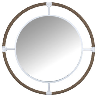 Nautical Round Wall Mirror - Beach Style - Wall Mirrors - by UStradeENT ...