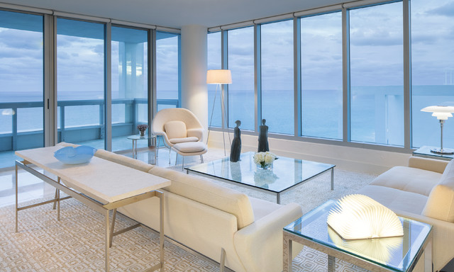 Miami Beach Condo - Modern - Living Room - Miami - by Stefura ...