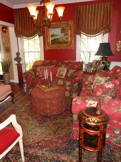 The Red Room - Traditional - Chicago - by Vanessa Nunley Designs | Houzz