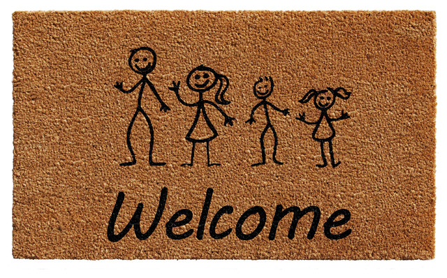 Stick Family Doormat, 24"x36" - Contemporary - Doormats - by Home ...