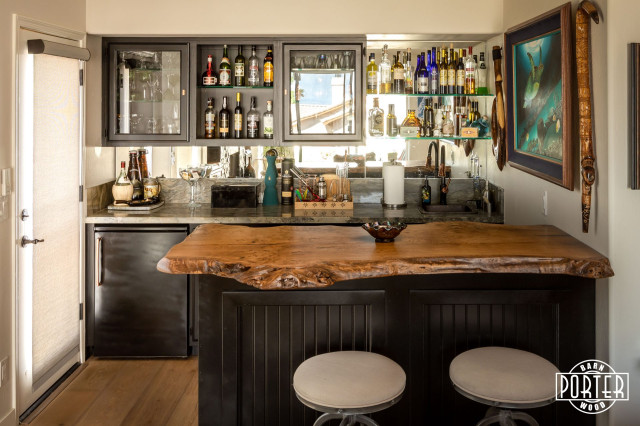 Countertop - Live Edge Slab Bar Top - Silvetti Bar - Tropical - Home ...
