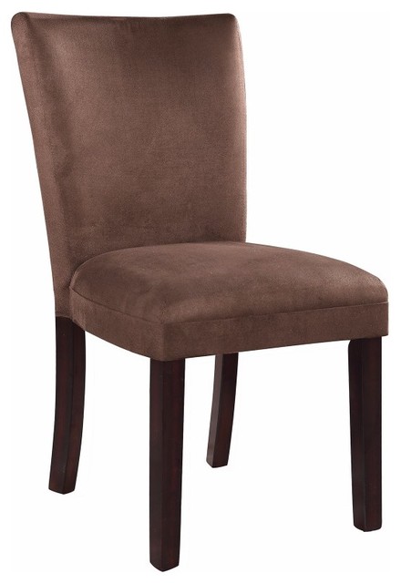 Elegantly Charmed Dining Chair, Brown, Set of 2 - Contemporary - Dining ...