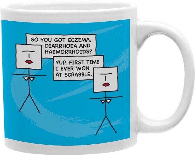 Scrabble Mug, 11 - Contemporary - Mugs - by Imaginarium Goods | Houzz