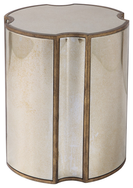 Harlow Mirrored Accent Table - Transitional - Side Tables And End ...