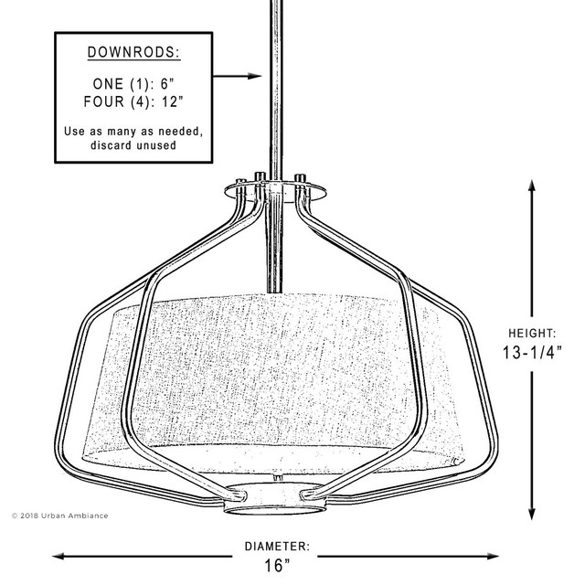 Luxury Mid-Century Modern Ceiling Fixture, Palma Series - Transitional ...