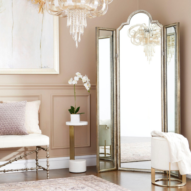 Percy Mirror, Silver - Transitional - Floor Mirrors - by Hudson Home ...