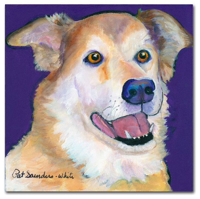 Pat Saunders-White 'Burt' Canvas Art, 14"x14" - Contemporary - Prints ...
