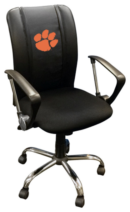 Clemson Tigers Task Chair With Arms Black Mesh Ergonomic - Contemporary ...