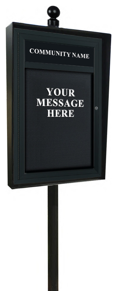 Single Message Board With Header and Letter Board - Novelty Signs - by ...