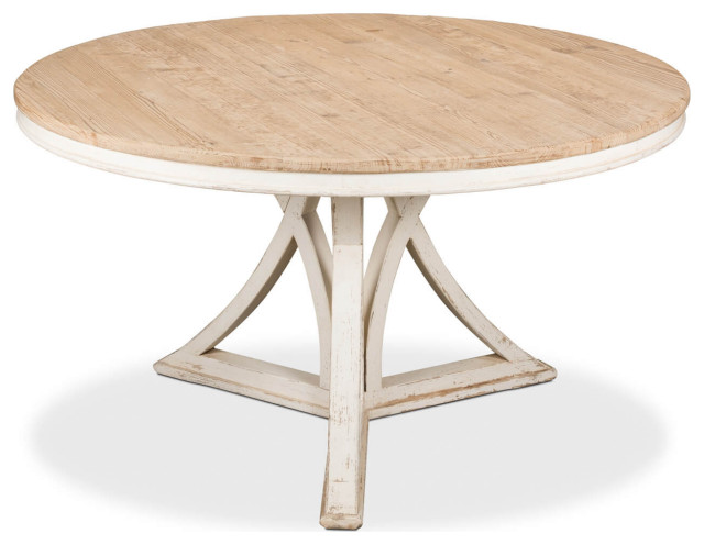 Modern Rustic Round Dining Table - Farmhouse - Dining Tables - by ...