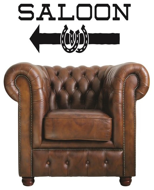 Vinyl Decal, Saloon Western Bar Cowboy Cowgirl, 20x40", 20X40 ...