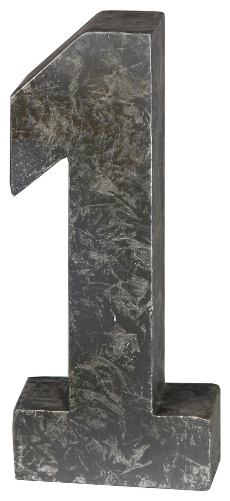 Metal Number, 1 Design - Contemporary - Decorative Objects And ...