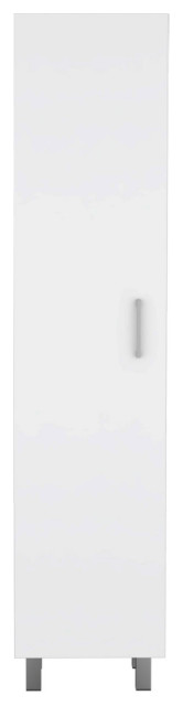 Vernon Slim Storage Cabinet, White - Contemporary - Storage Cabinets ...