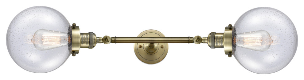 2 Light Vertical Bath Vanity Light - Industrial - Bathroom Vanity ...