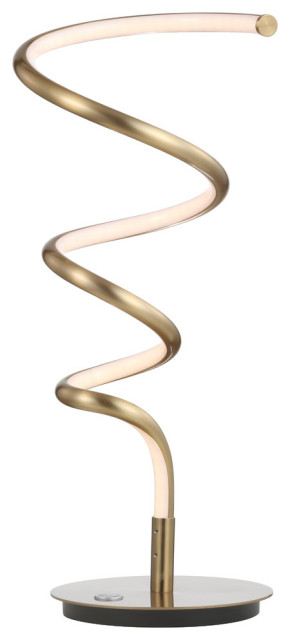 Scribble 19.75" Modern Dimmable Metal Integrated LED Table Lamp ...