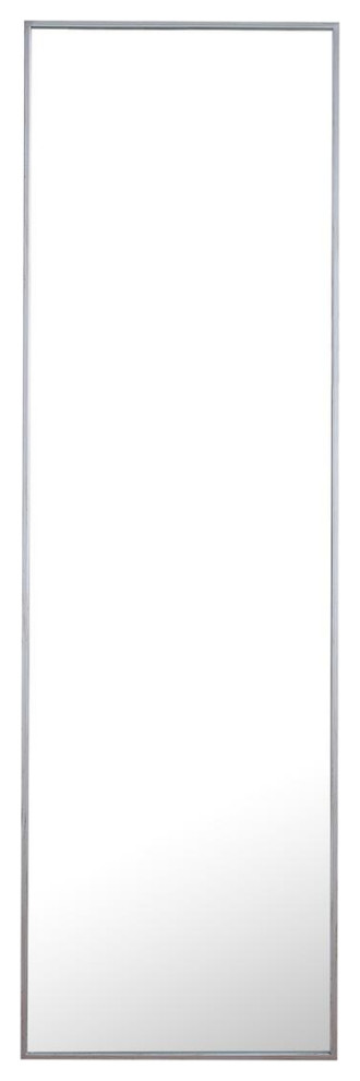 Metal Frame Rectangle Mirror 18" Silver - Contemporary - Wall Mirrors ...