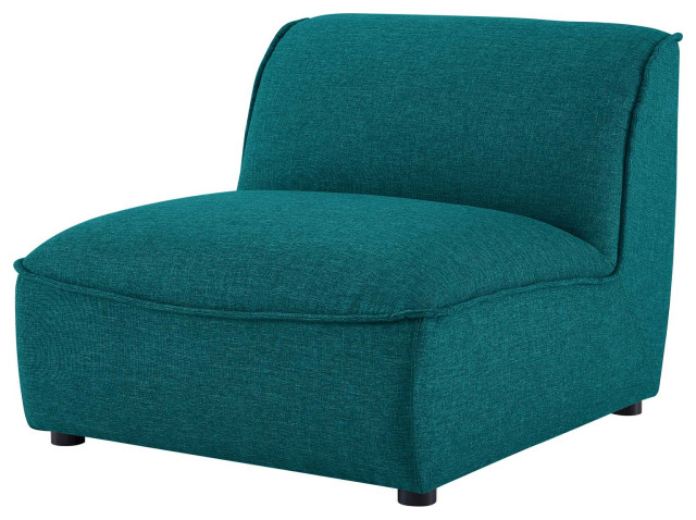 Sofa Middle Chair, Fabric, Dark Gray, Modern, Living Lounge Hospitality ...