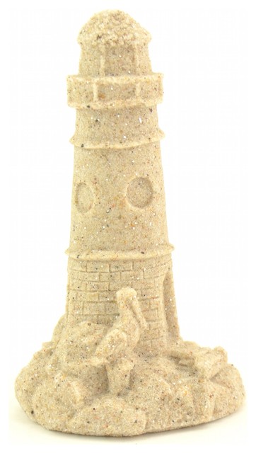 Mr. Sandman Sand Sculpture Figurine, Lighthouse 811, 4.25" Tall - Beach ...