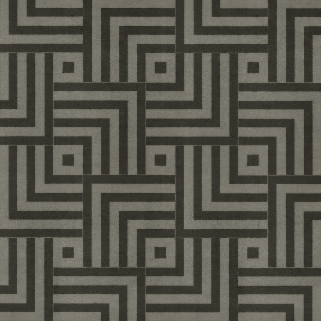 Pattern 60 Reverspective 36x36 Vintage Vinyl Floorcloth - Contemporary ...