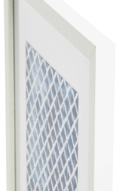 5-Piece Beautiful Decorative Wooden Wall Gallery Framed Indigo Blue ...