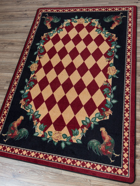 High Country Rooster Rug, 4'x5' - Farmhouse - Area Rugs - by American ...
