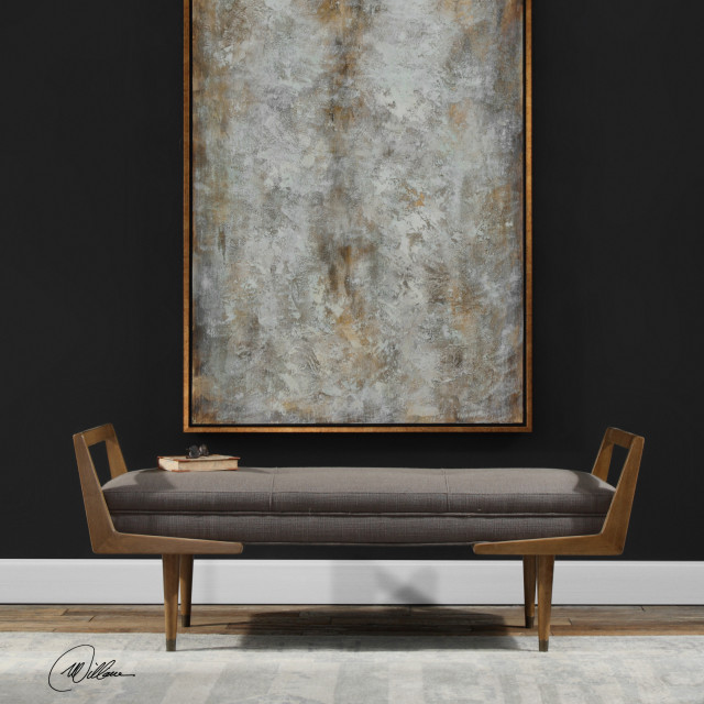 Uttermost Waylon Mid-Century Modern Bench - Midcentury - Upholstered ...