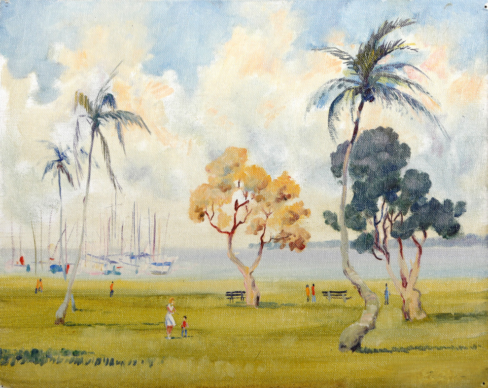By the Water, Erik Freyman, 10x14.5 - Tropical - Paintings - by ...