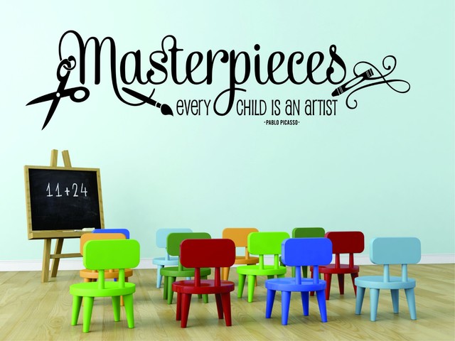 Decal, Masterpieces, Every Child Is An ArtiSt. Classroom, 20x30", 20X30 ...