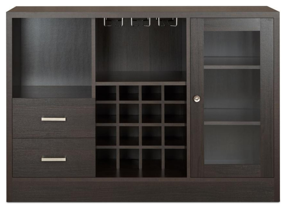Benzara BM193794 Wooden 1 Side Door Storage Cabinets & 1 Drawers ...